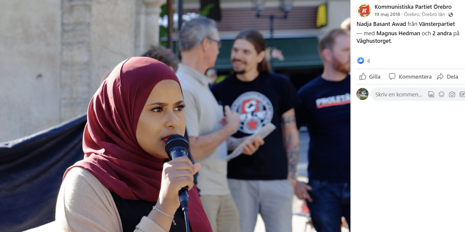 Fd islamistskolläraren Nadja Awad (V) i svenskfientliga utspel - vägrar ...
